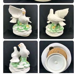 Royal Robbins | Art | Vintage Porcelain Gorham White Doves Music Box ...